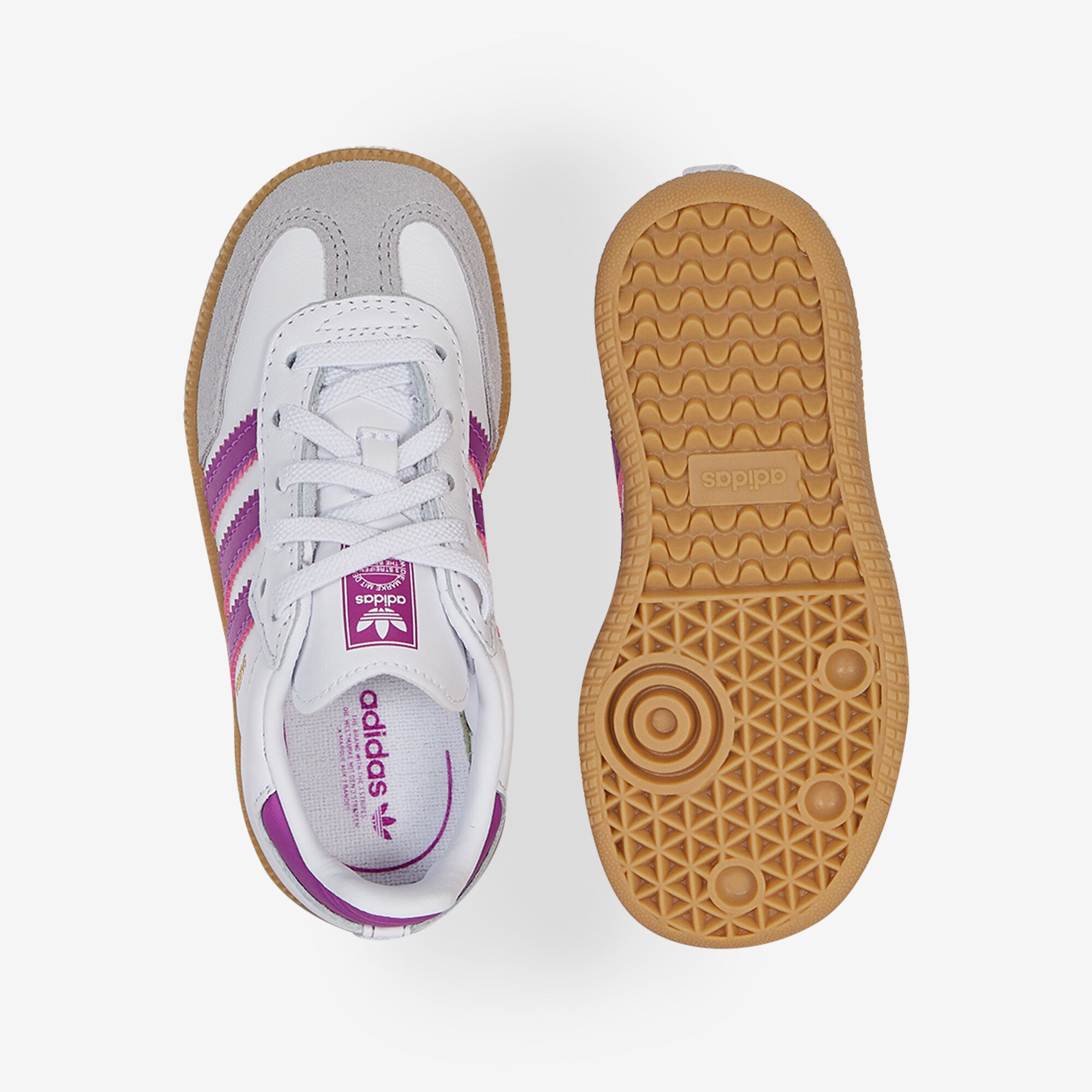 ADIDAS ORIGINALS SAMBA OG EL WIT/PAARS - SNEAKERS KINDEREN | Courir.nl