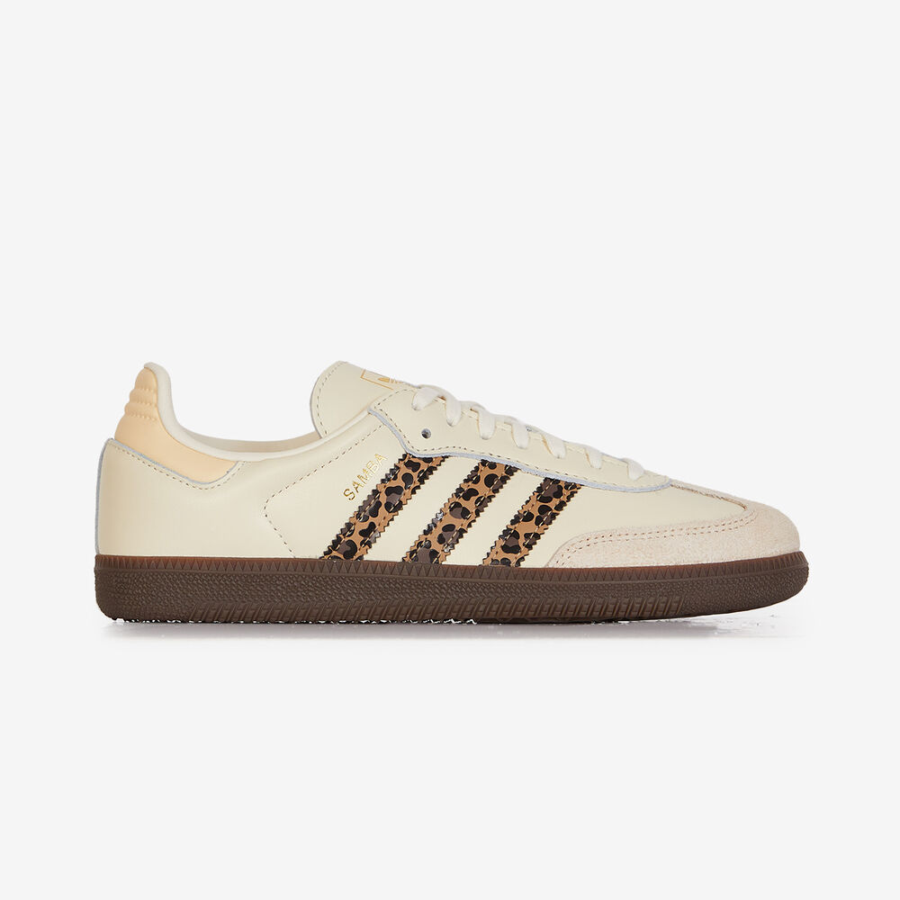 ADIDAS ORIGINALS SAMBA OG LEOPARD BEIGE/BRUIN - SNEAKERS KINDEREN ...
