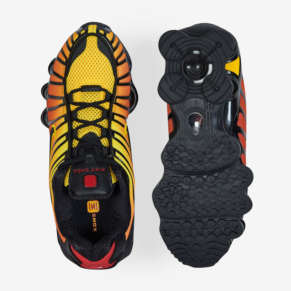 NIKE SHOX TL ROOD/GEEL - SNEAKERS DAMES | Courir.nl