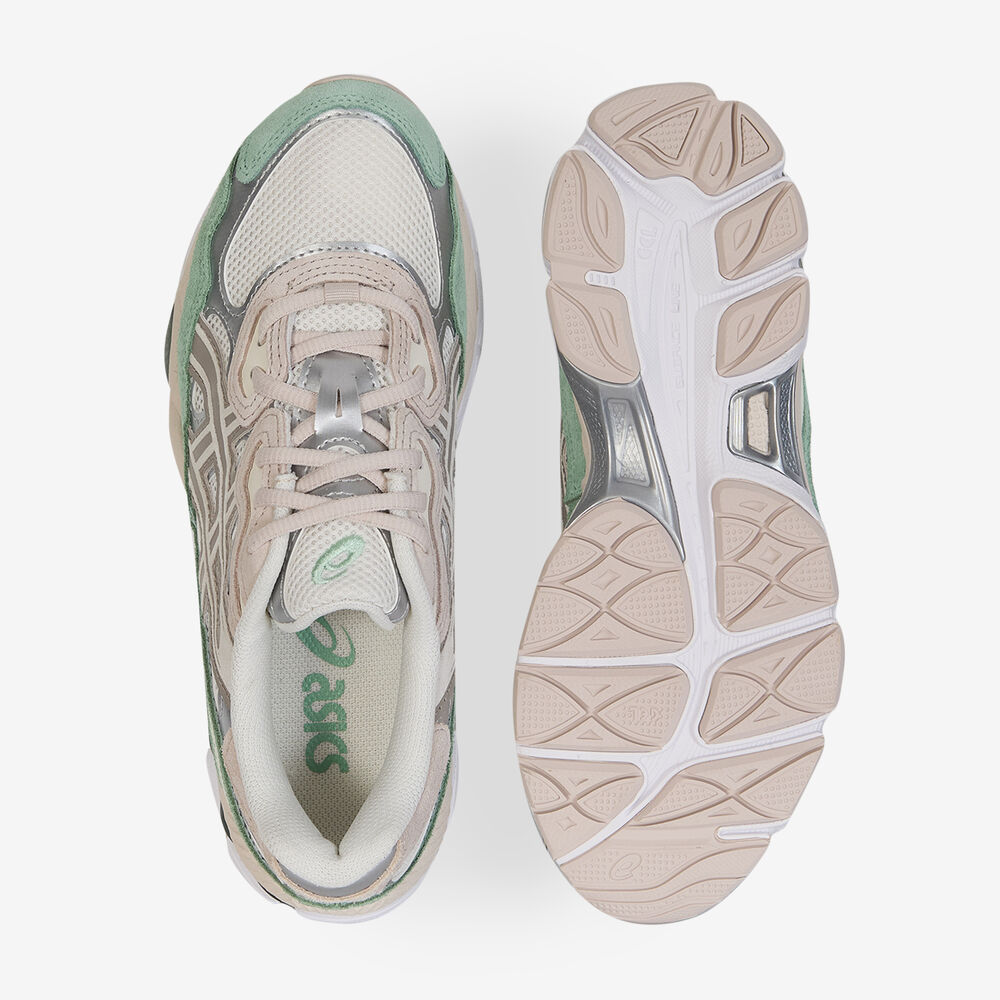 ASICS GEL-NYC BEIGE/GROEN - SNEAKERS DAMES | Courir.nl