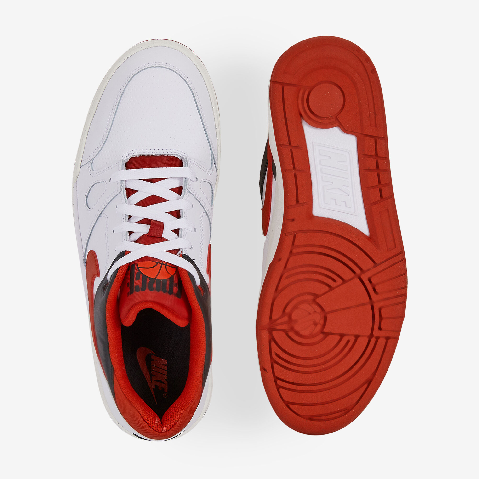 NIKE FULL FORCE LOW WIT/ROOD - SNEAKERS HEREN | Courir.com