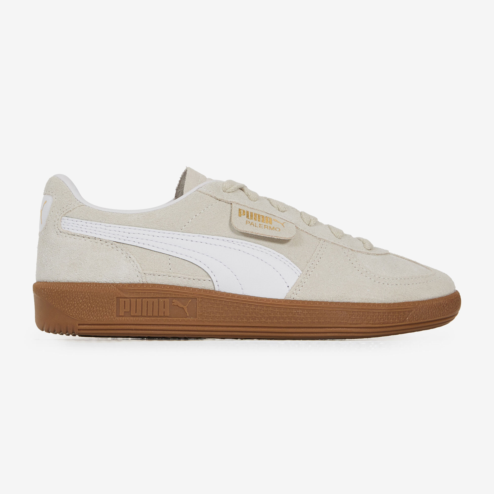 PUMA PALERMO BEIGE/WIT - SNEAKERS DAMES | Courir.com