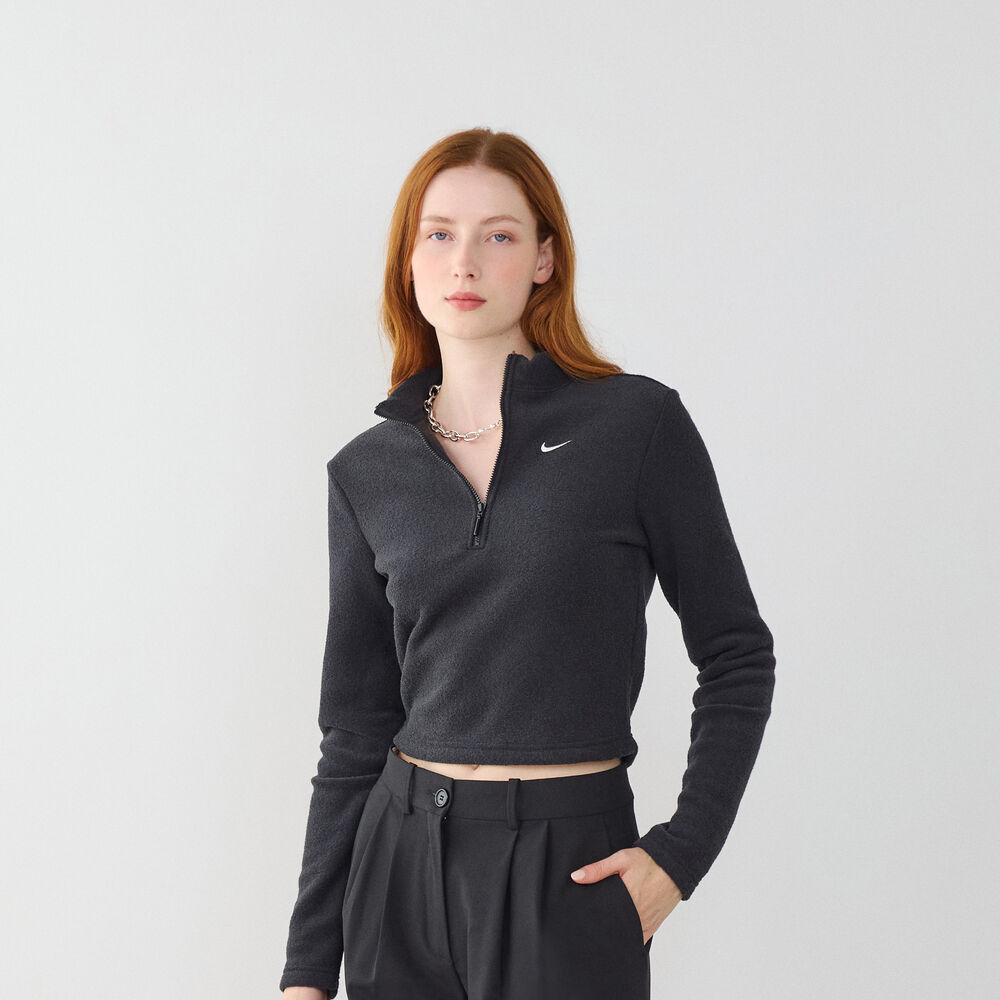 NIKE SWEAT HALF-ZIP CROP - TRUI DAMES | Courir.com